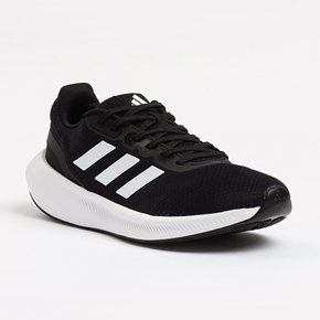 TENIS ESPORTIVO ADIDAS HQ3790 RUNFALCON 3 EM SINTETICO PRETO/BRANCO