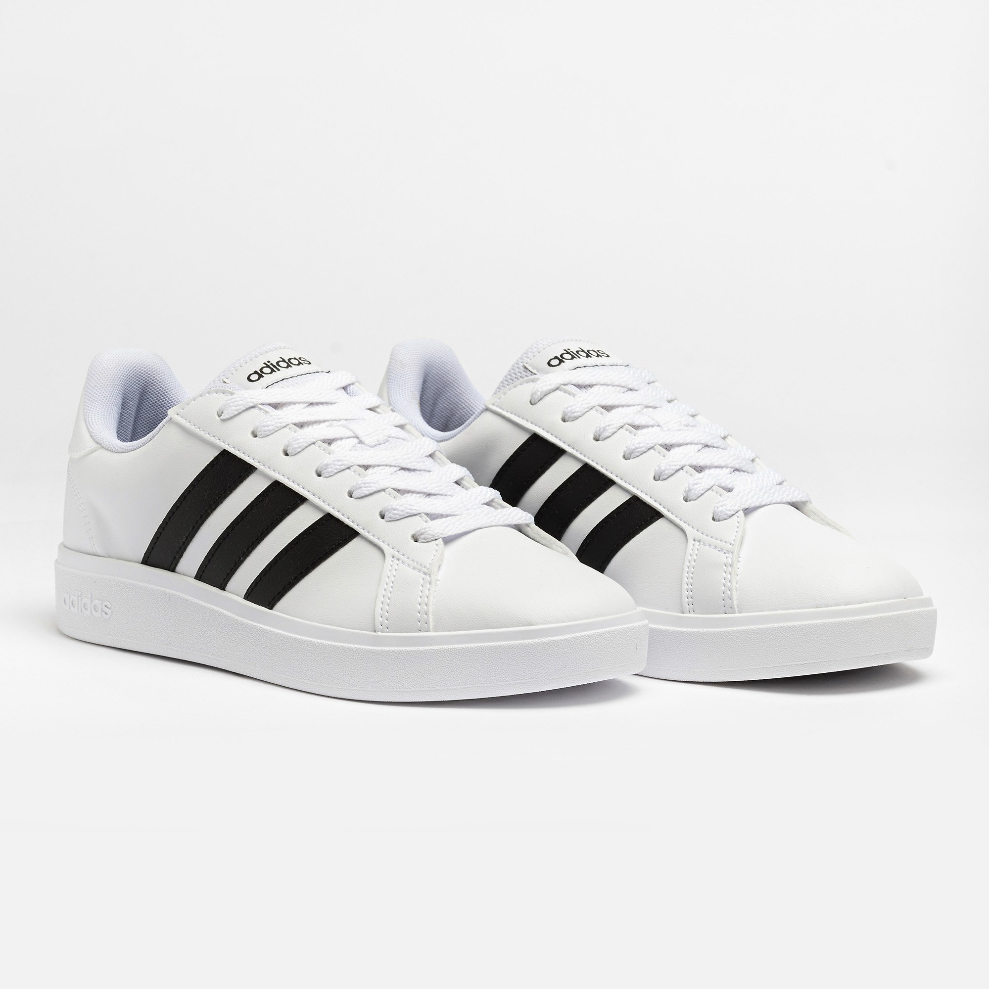 Tênis Casual Masculino Adidas Iq7281 Grand Court Branco/preto