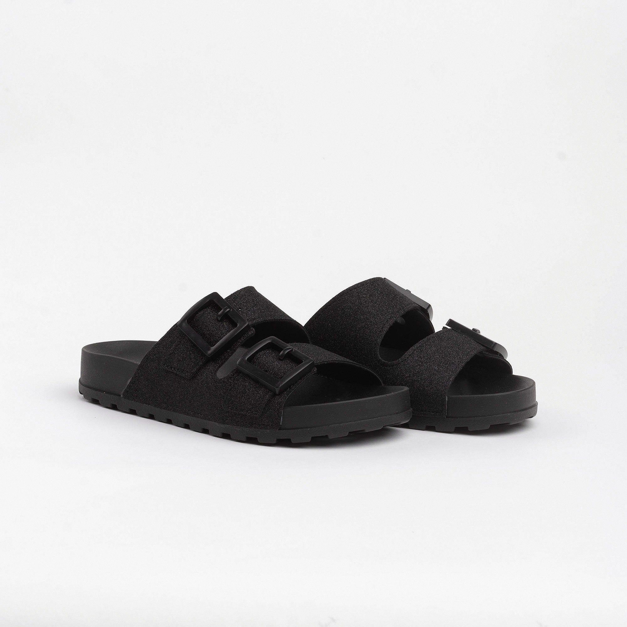 Birken Flatform Moleca 5436401 Glitter Preto