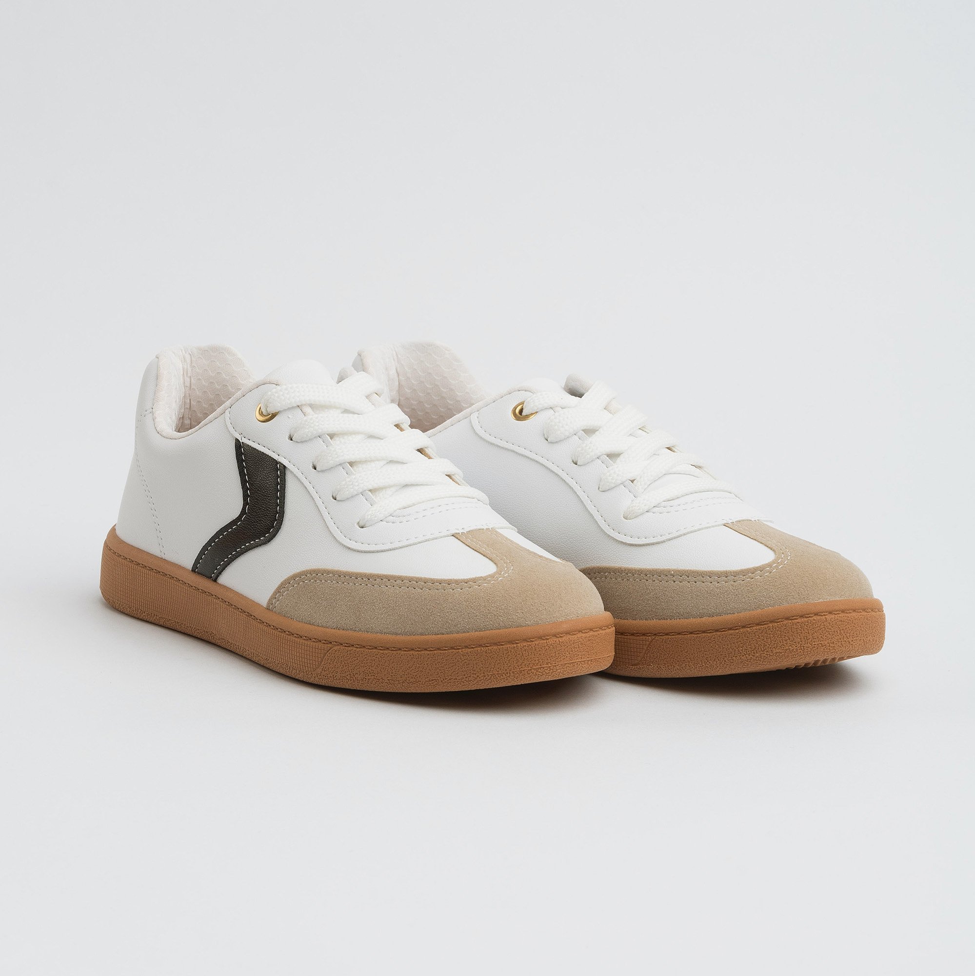 Tênis Casual Beira rio 4313103 Branco Preto